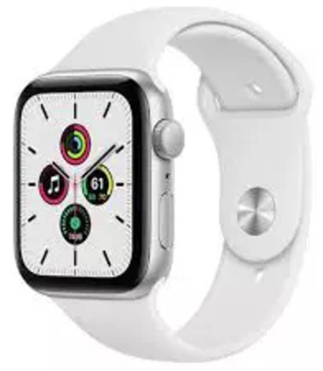 Apple Watch SE MYDQ2HN/A GPS 44mm Aluminium Dial Smart Watch (Silver ...
