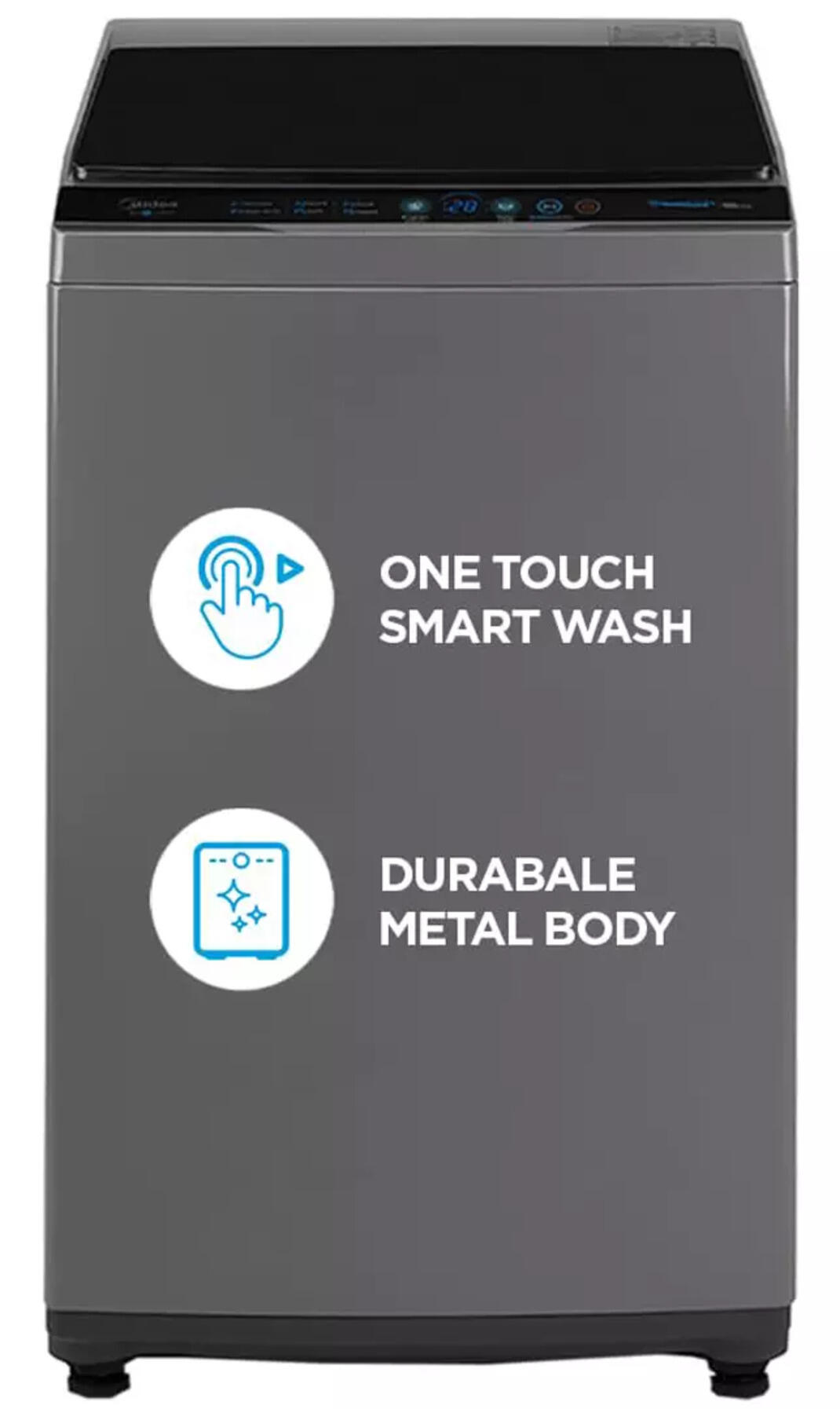 Midea MA100W70/G-IN 7 Kg Fully Automatic Top Load Washing Machine ...