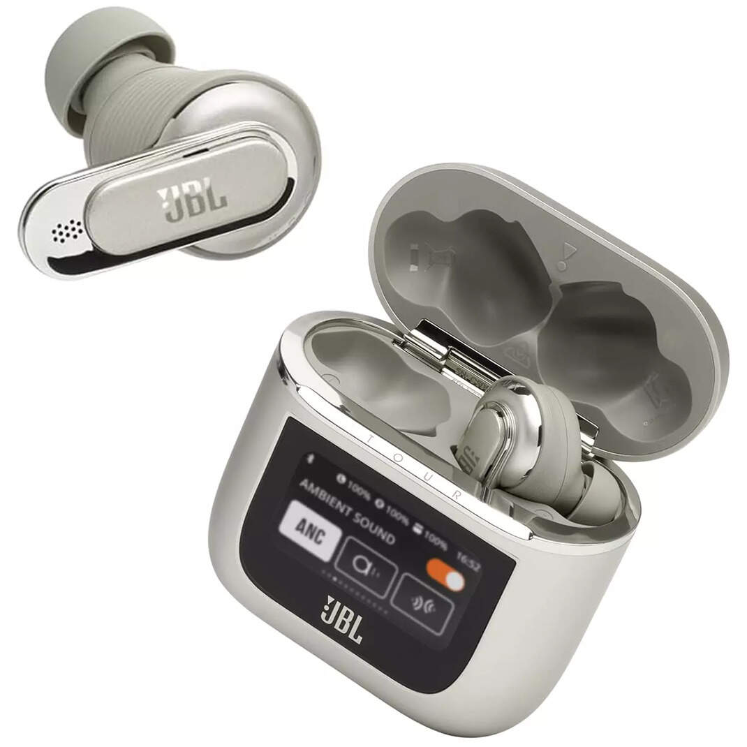 Compare JBL Tour Pro 2 True Wireless Noise Cancelling Bluetooth v5.3 Earbuds (Champagne) vs ...