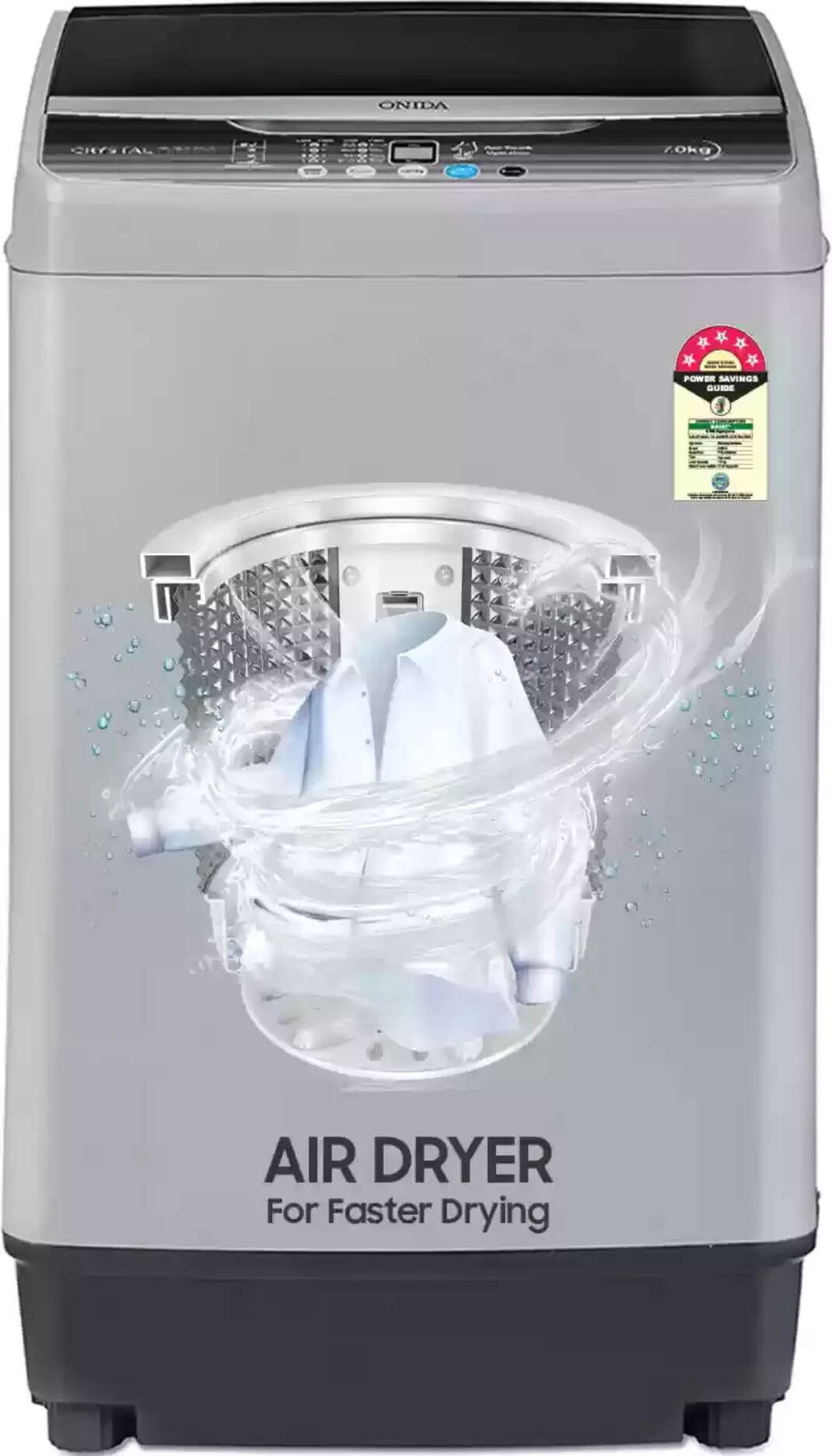 Compare Onida Crystal-T70CGN 7 Kg Fully Automatic Top Load Washing ...