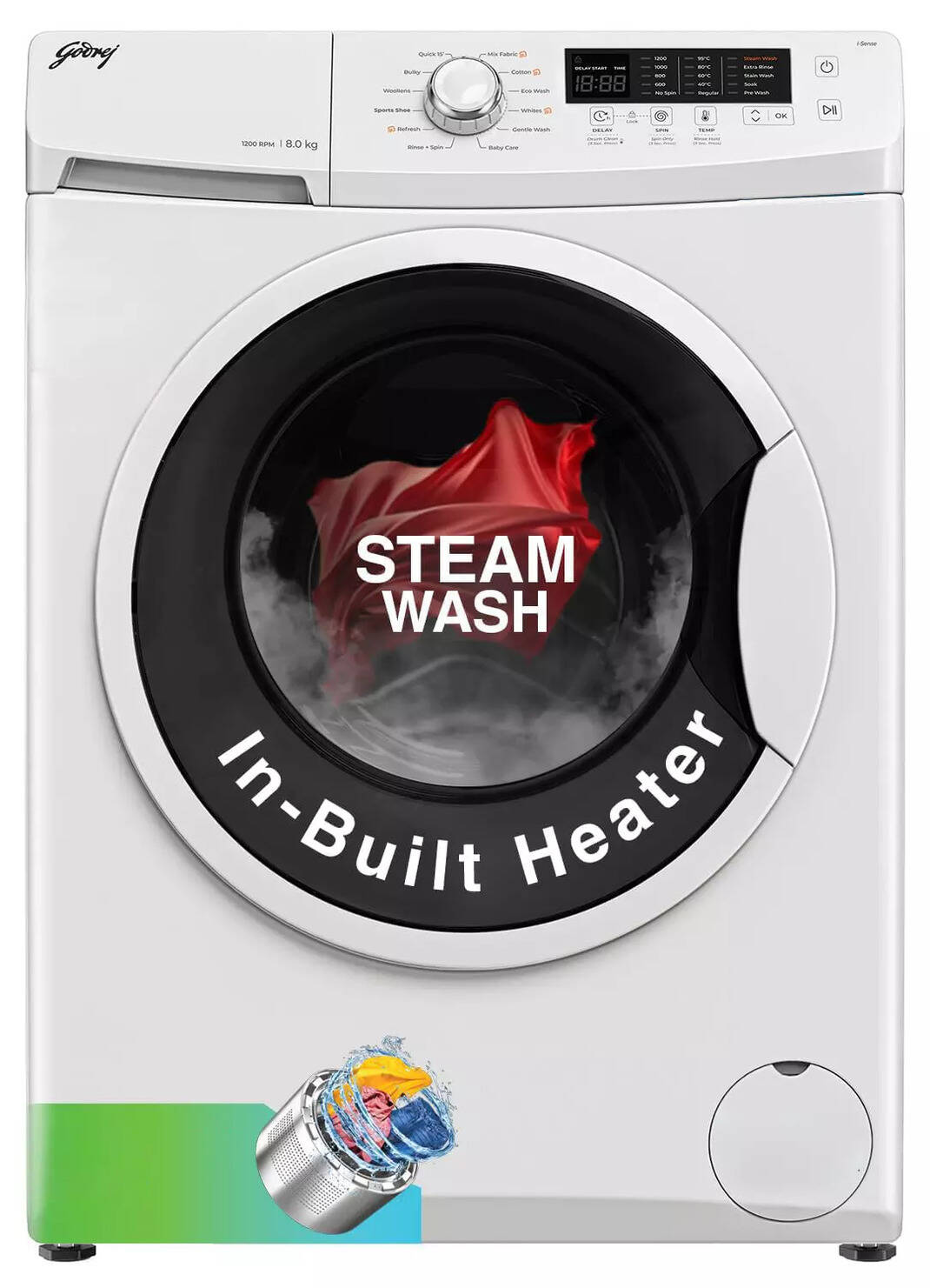 Godrej Wfeon CRS 8012 5.0 FKEDM GLW 2024 Model 8 Kg 5 Star, With AI ...
