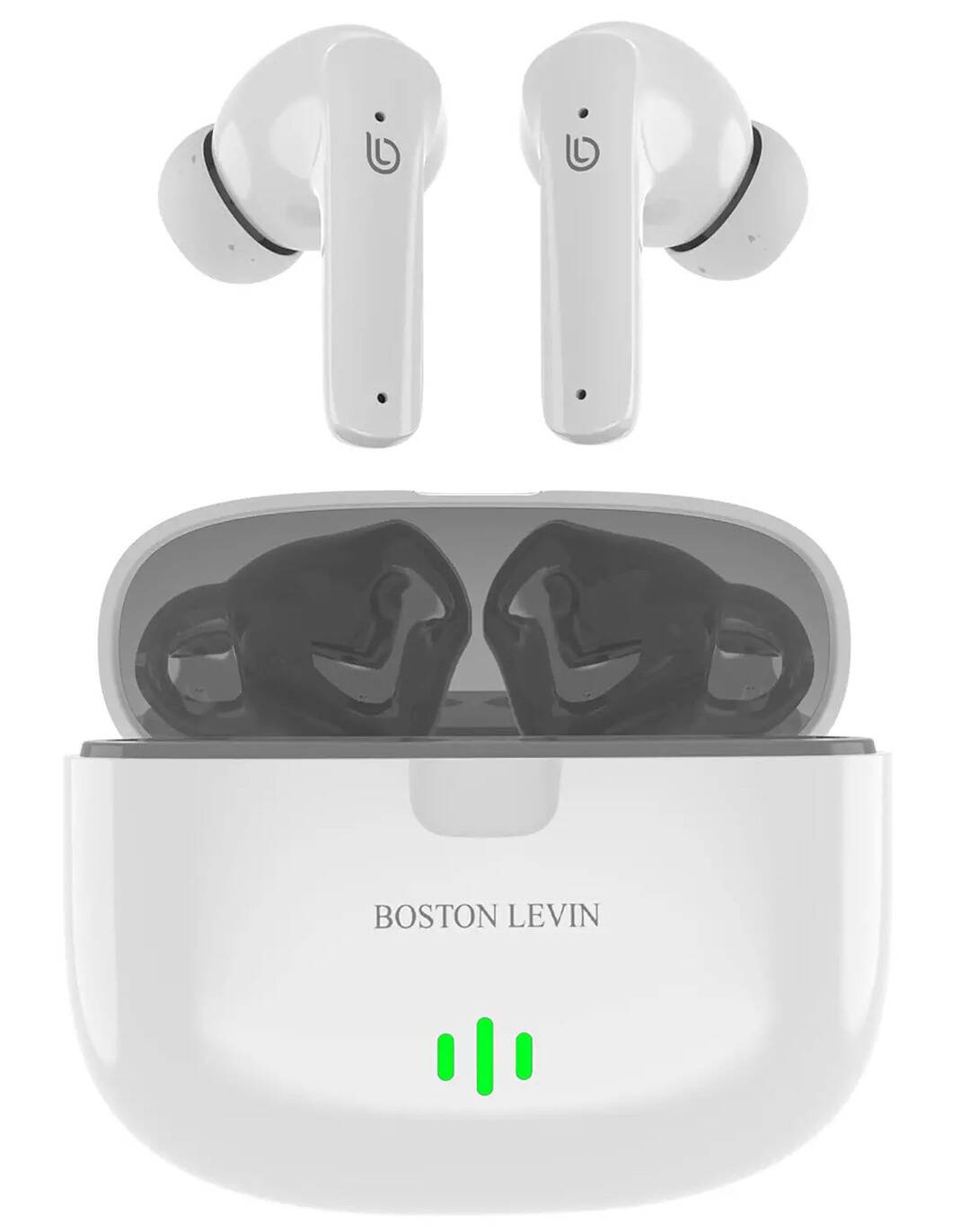Boston Levin Stormbuds TWS Quad Mic Ai ENC in Ear Bluetooth v5.3 ...