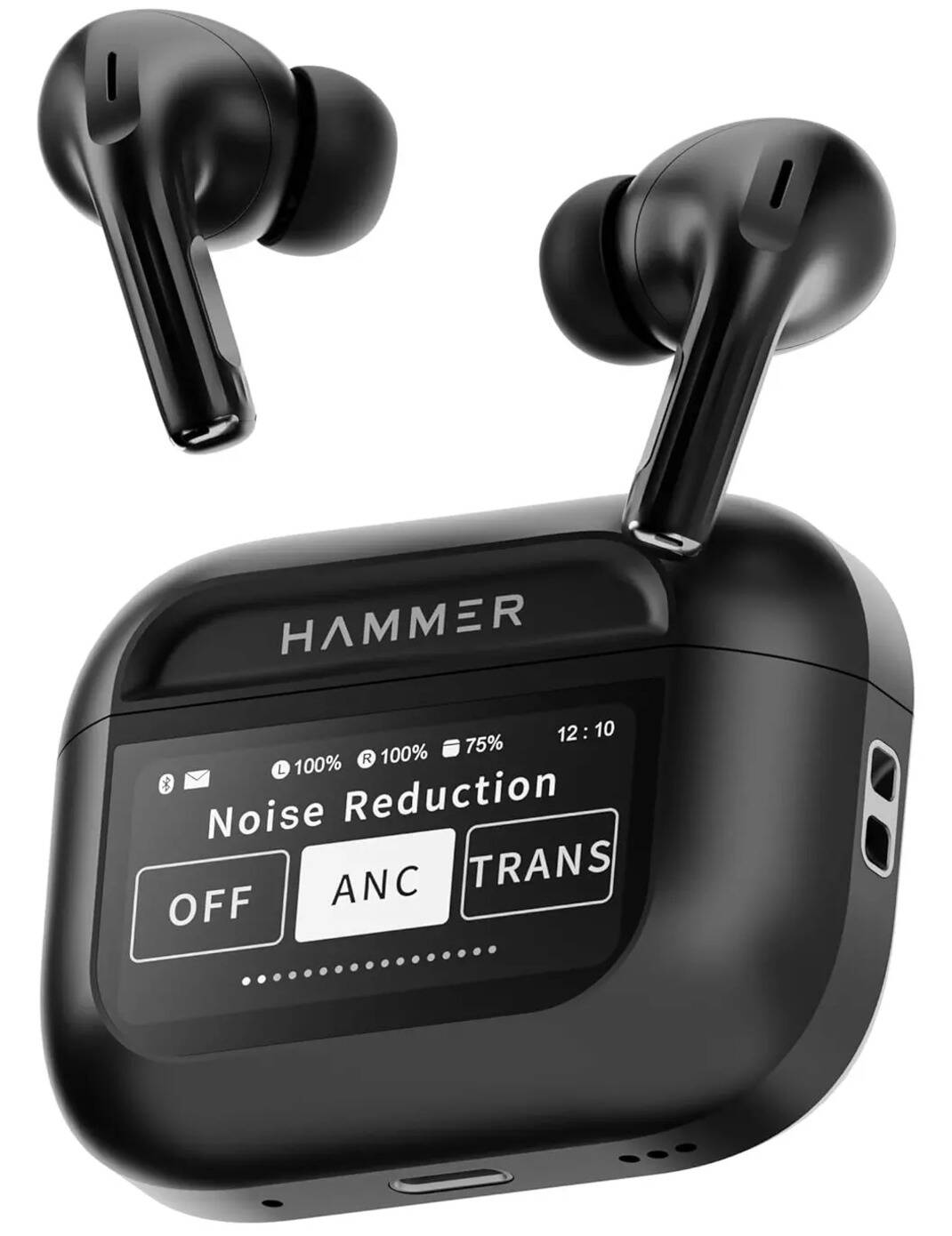 Hammer Screen Smart Touch Display True Wireless Buds Bluetooth v5.4 ...