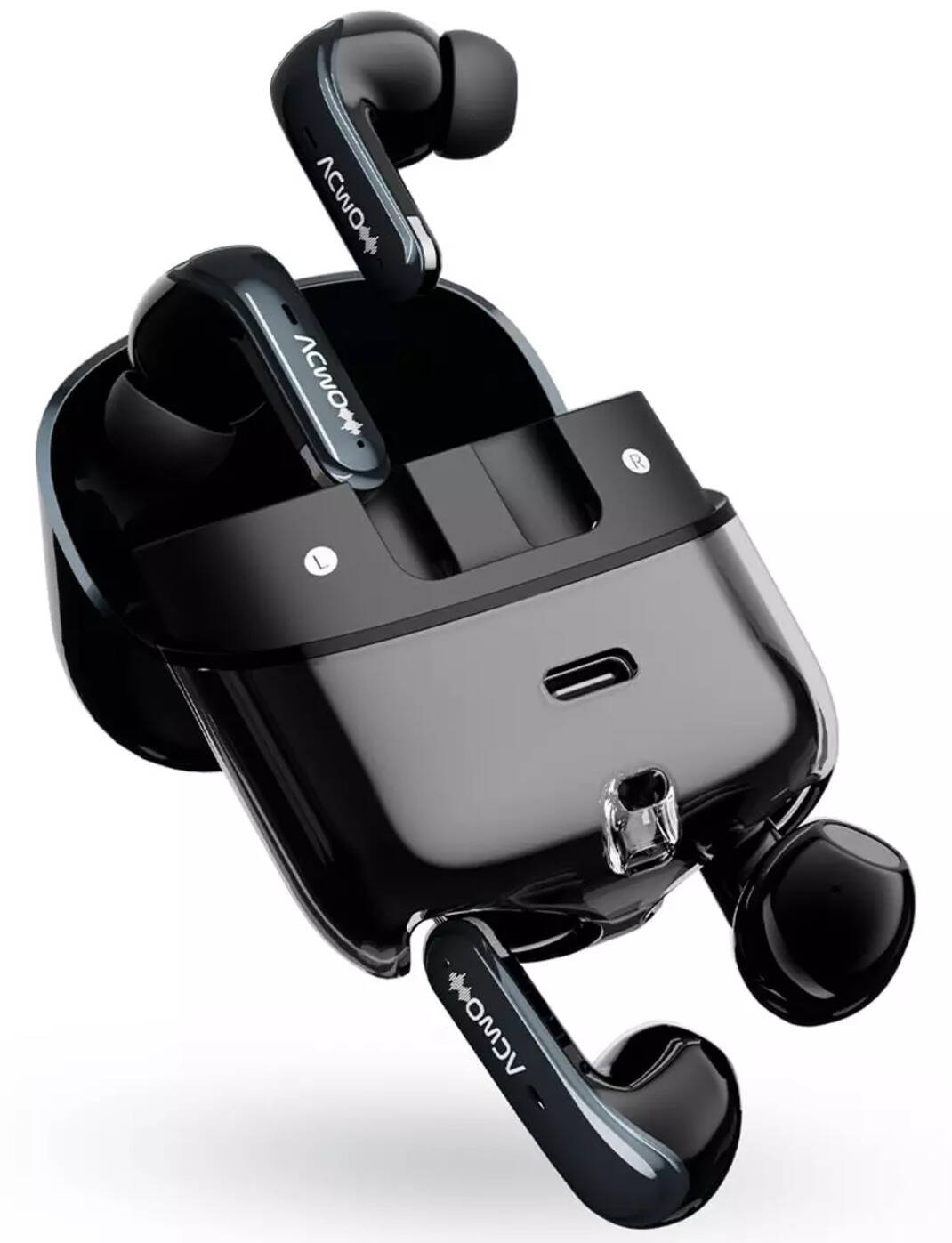 Compare ACwO DwOTS Fire ANC India's First 4 in Ear Bluetooth v5.3 Buds ...