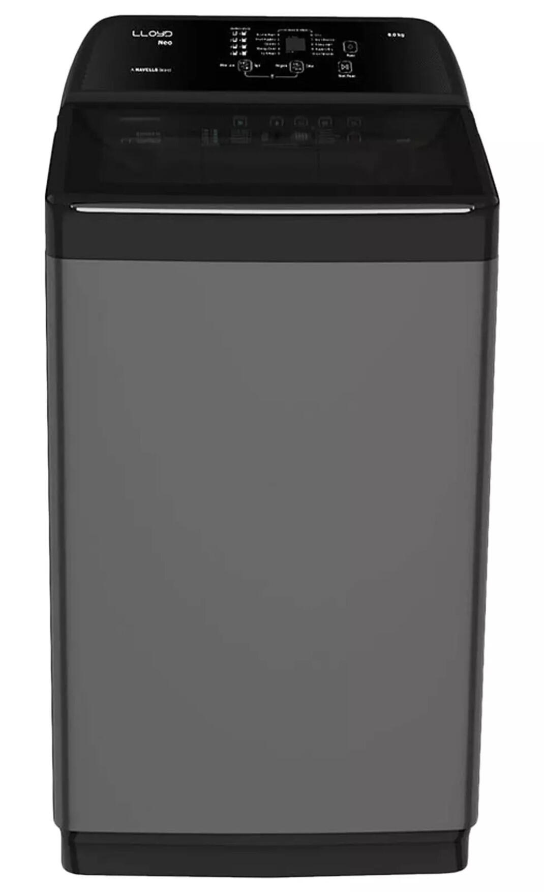Lloyd NEO-H, GLWMT80GMBNH 8 Kg 5 Star Fully Automatic Top Load Washing ...
