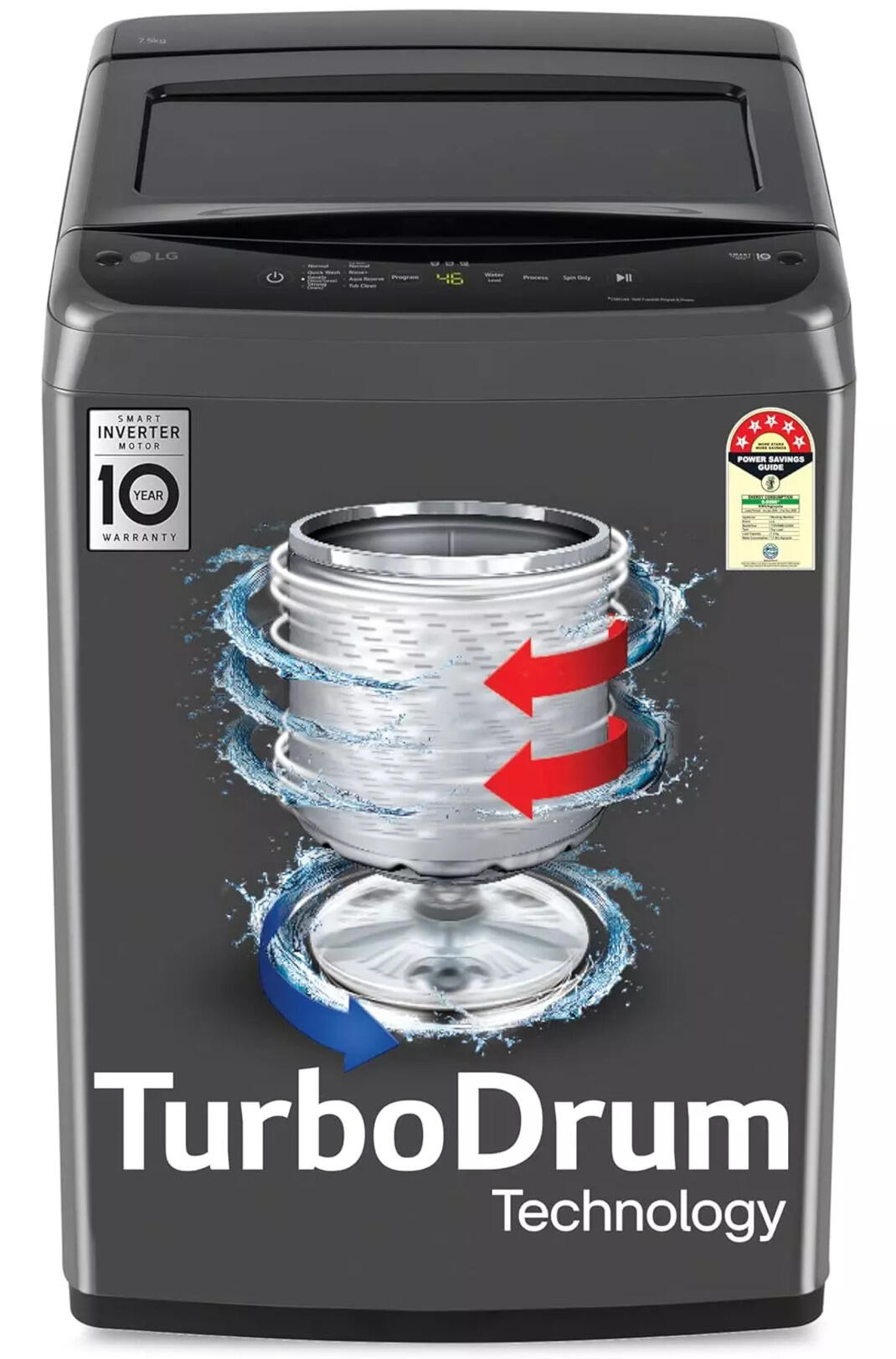 Compare LG T75VBMB1Z 2025 Model 7.5 Kg 5 Star Smart Fully Automatic Top ...