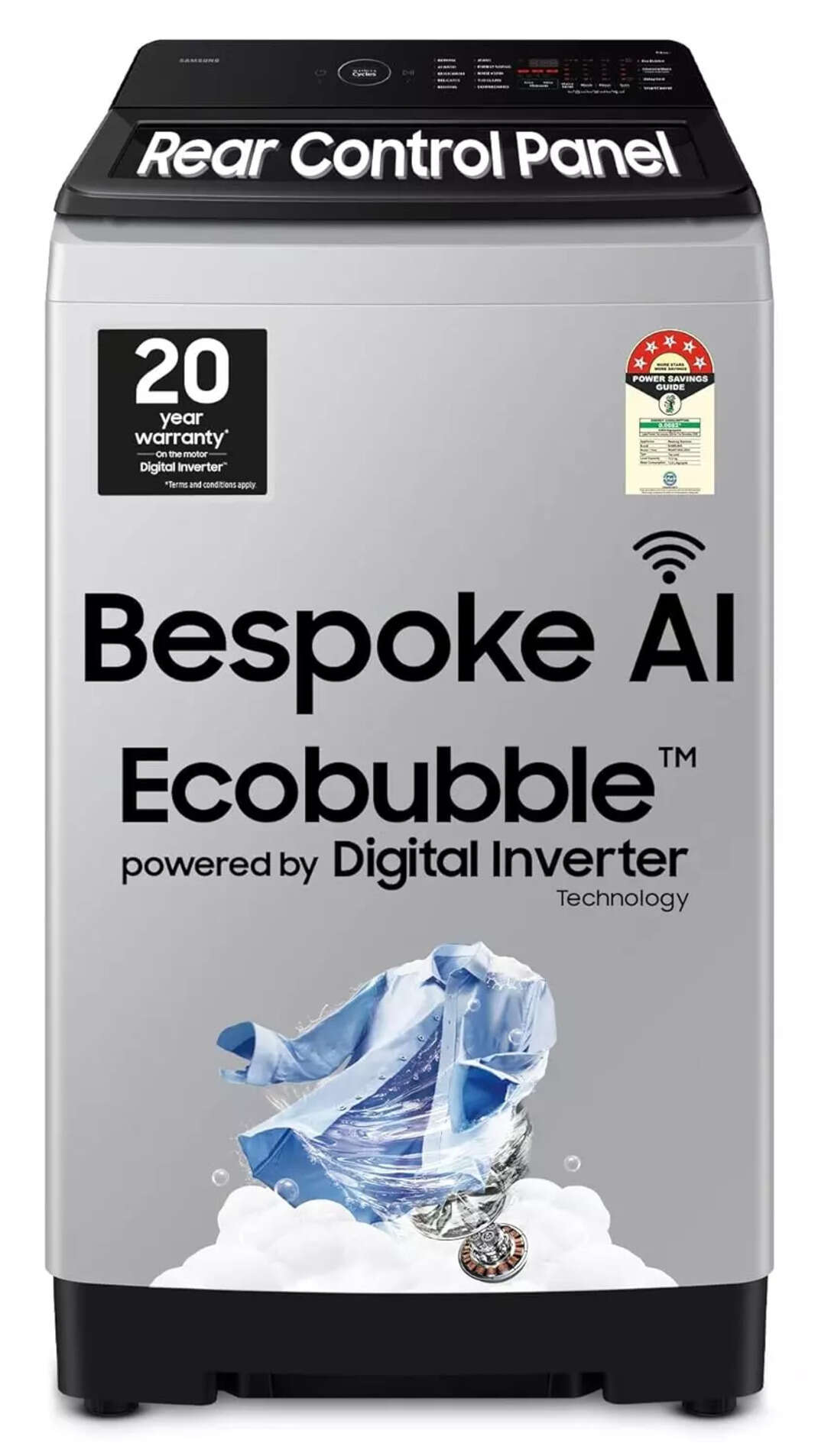 Samsung WA80F10E2LTL 10 Kg 5 Star, AI Wash, AI Energy Mode, Fully ...