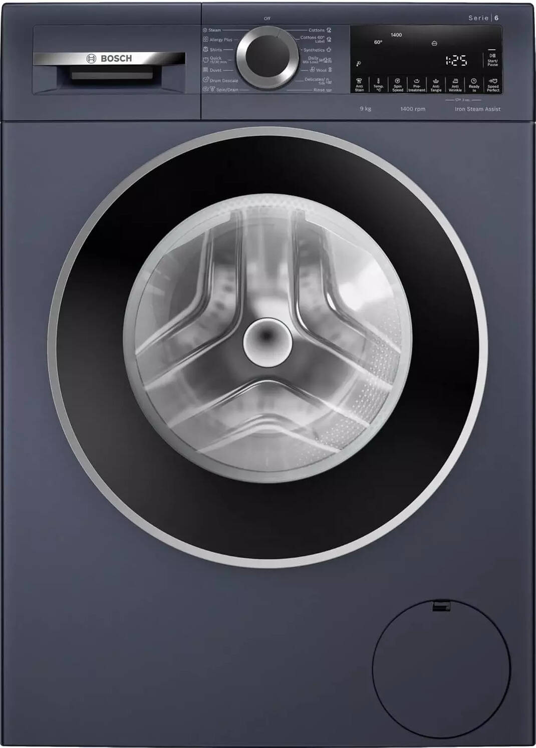 Bosch WGA244ZPIN 9 Kg 5 Star Anti Wrinkle & Steam Care Fully Automatic ...