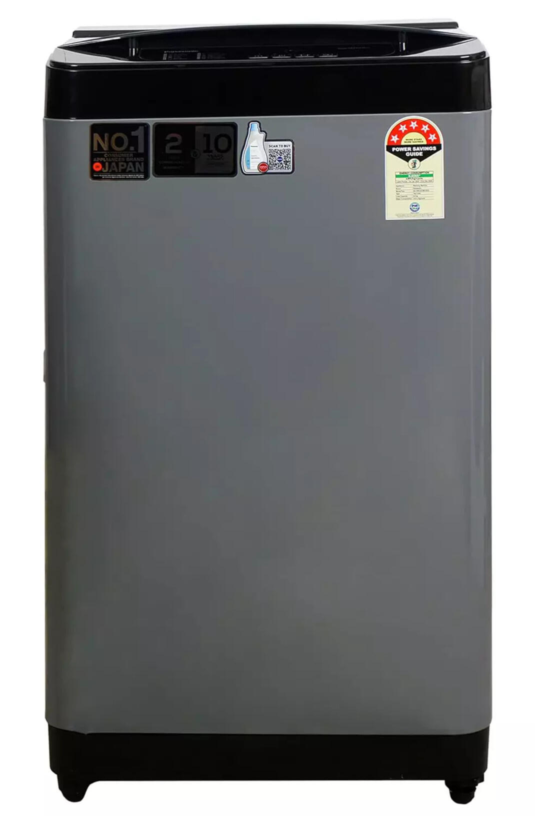 Panasonic NA-F80C2CRB 2024 Model 8 Kg Front Panel Fully Automatic Top ...