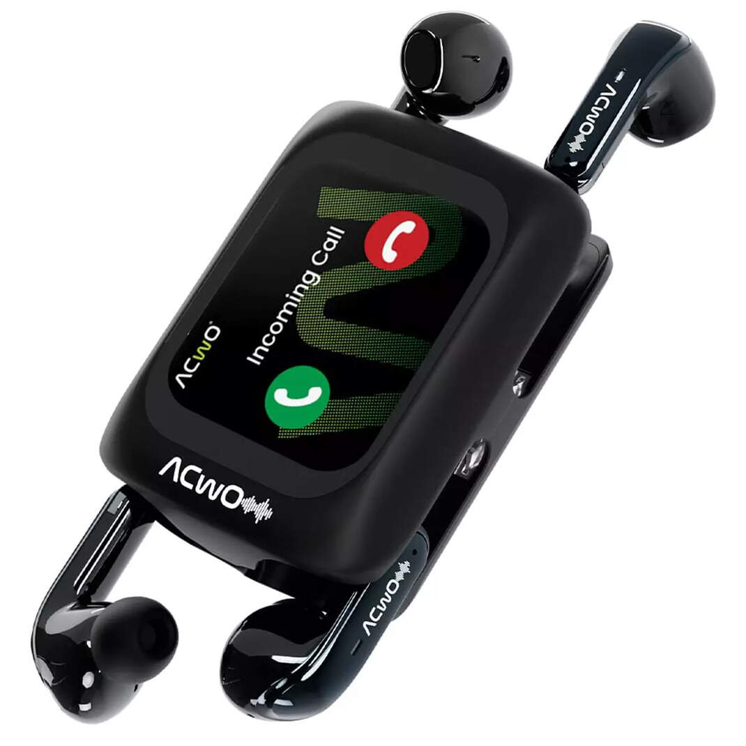 ACwO Fire Prime in the Ear TWS Bluetooth v5.4 Earbuds, Smart HD Display ...