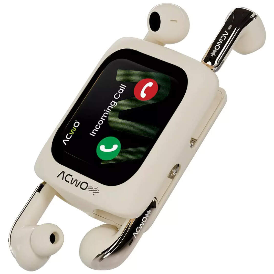 ACwO Fire Prime in the Ear TWS Bluetooth v5.4 Earbuds, Smart HD Display ...