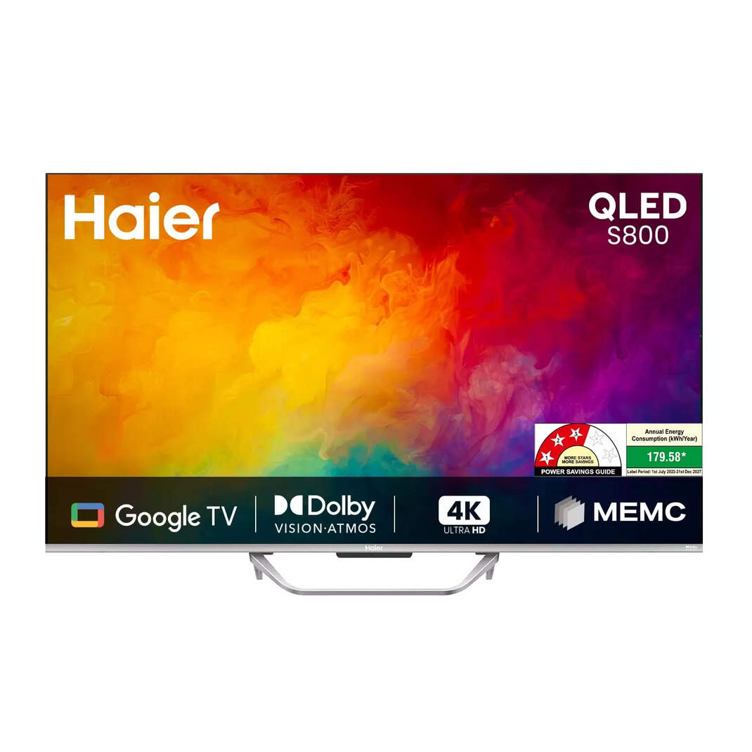 Haier 55S800QT-P 55 Inch QLED 4K, 3840 x 2160 Pixels TV Online at Best ...