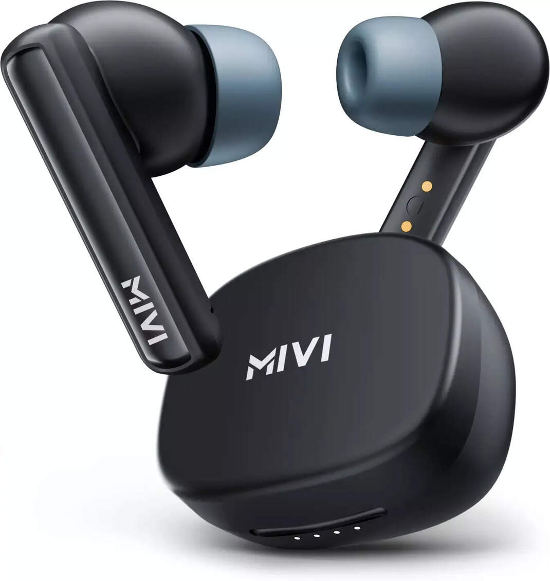 Compare Mivi Duopods B1 Bluetooth v5.3 Truly Wireless In the Ear Earbuds, 45Hrs Playtime, AI ENC ...