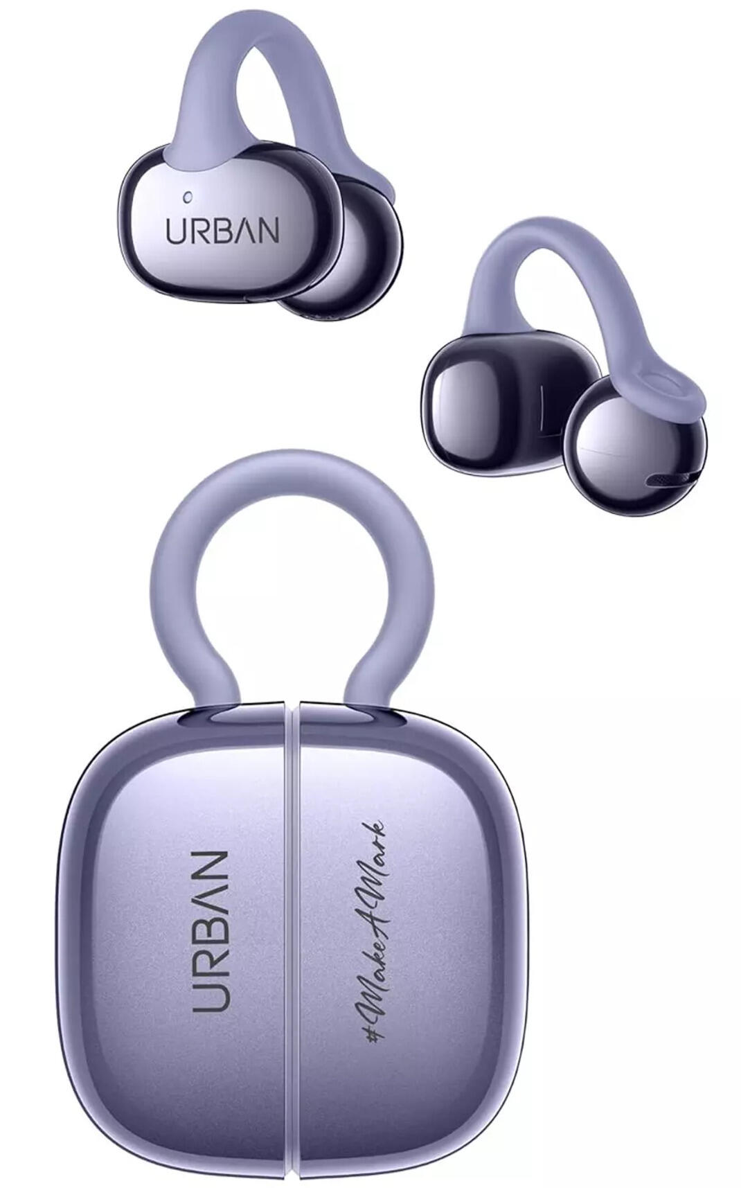 Urban Vibe Clip 2 Open Ear Bluetooth v5.4 Wireless TWS (Lilac Purple ...