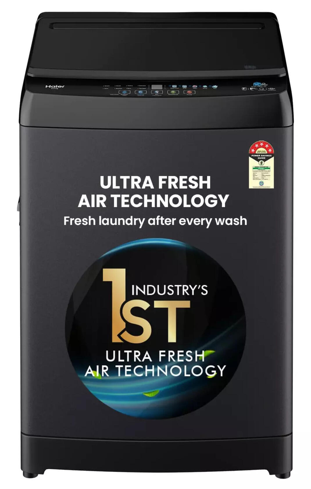 Haier ‎HWM80-310BK 8 Kg 5 Star Fully Automatic Top Load Washing Machine ...