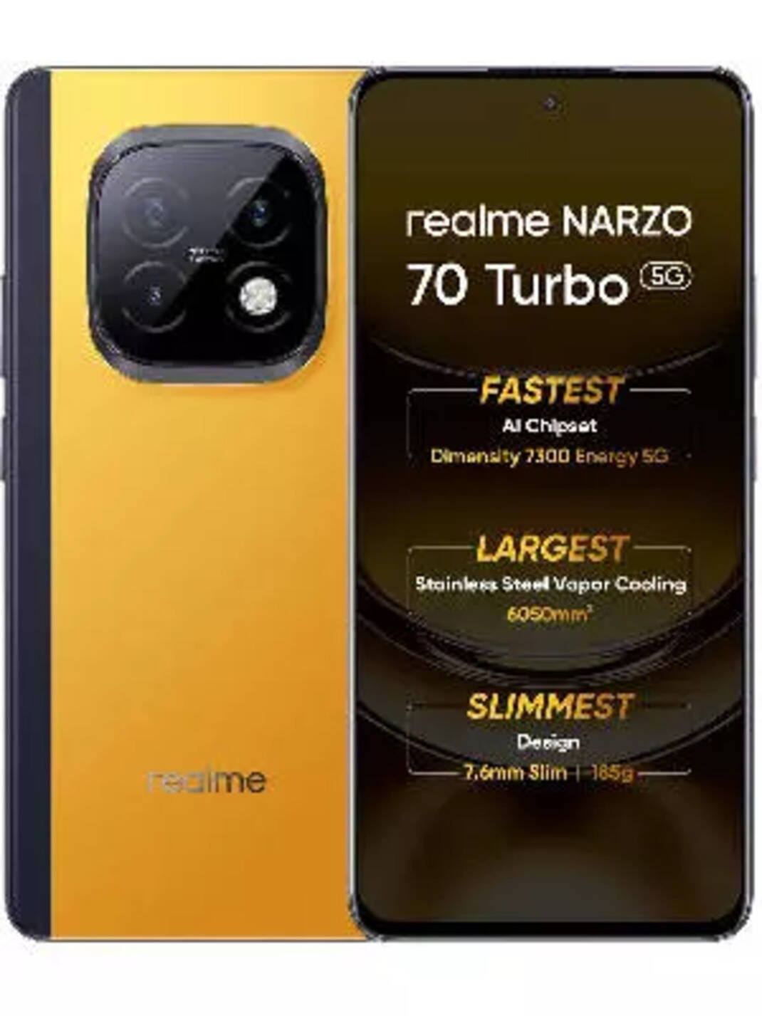 RealMe Narzo 70 Turbo (50 MP Camera, 128 GB Storage) Price and features