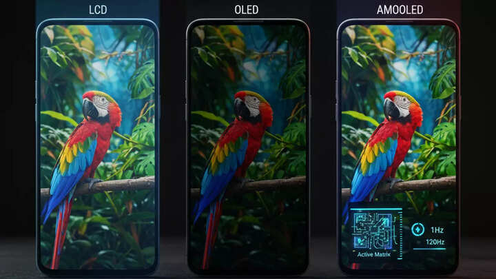 AMOLED vs OLED vs LCD: Difference between three display technologies