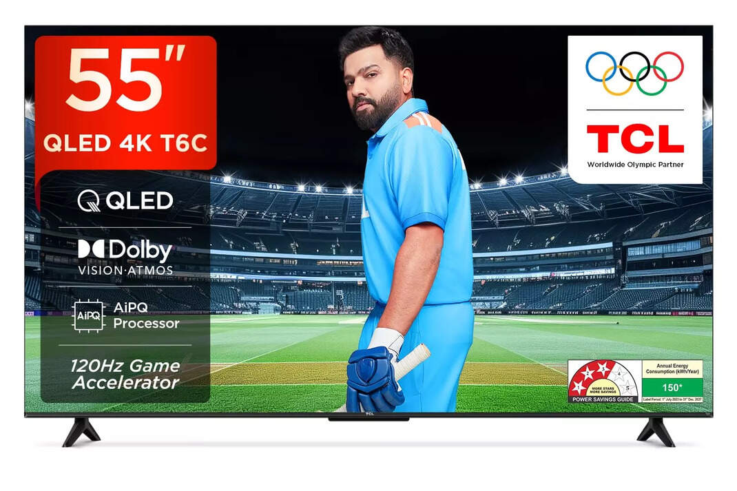 TCL 55T6C 55 Inches QLED 4K, 3840 x 2160 Pixels TV Online at Best ...