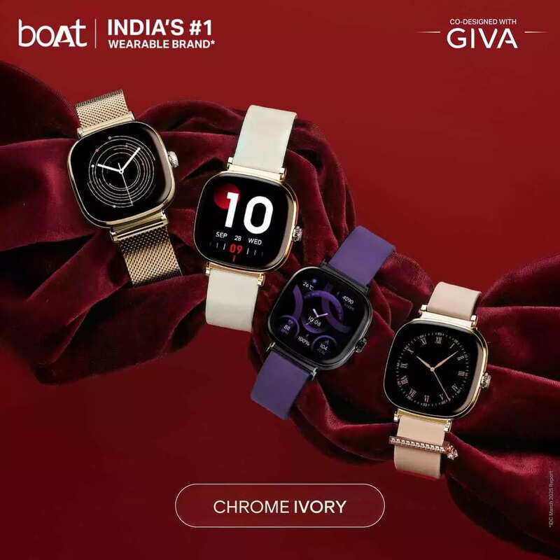 Boat Chrome Ivory smartwatch with limited-edition pure 925 silver ...
