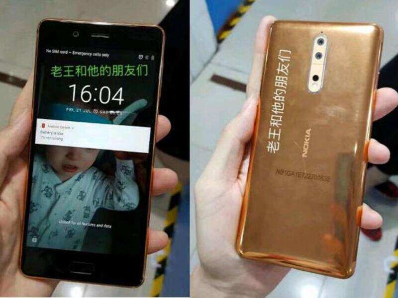 Nokia 8 Copper Gold model leaked online