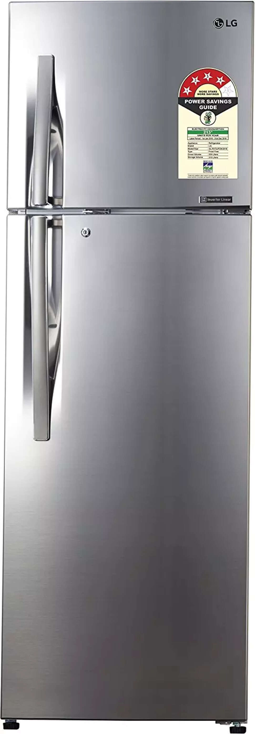 Compare LG 335 L 4 Star Frost-Free Double-Door Refrigerator (GL ...