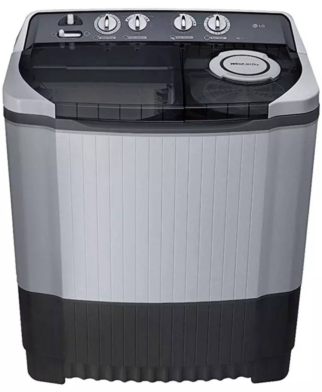 LG 9.0 Kg Semi Automatic Top Loading Washing Machine (P1062R3SA, Dark ...