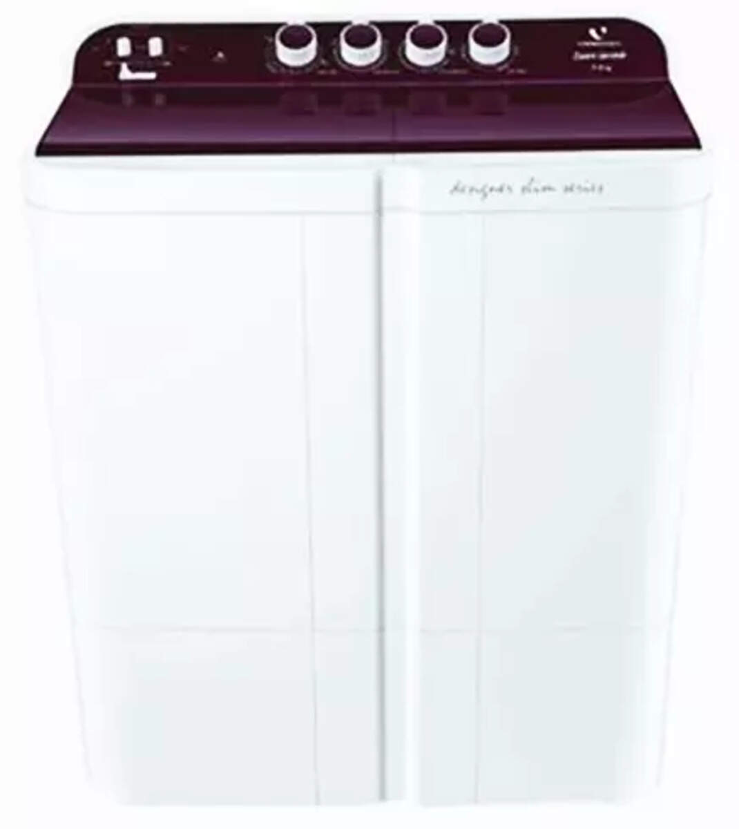 Videocon VS75Z13 7.5 Kg Semi-Automatic Top Load Washing Machine (White ...
