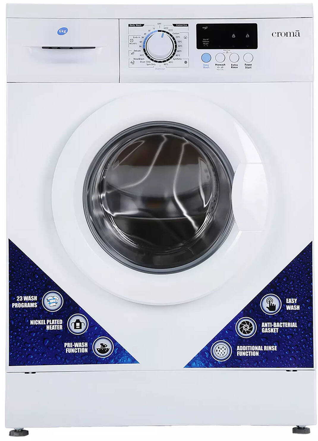 Compare Croma CRAW0151 6 Kg Fully Automatic Front Load Washing Machine ...