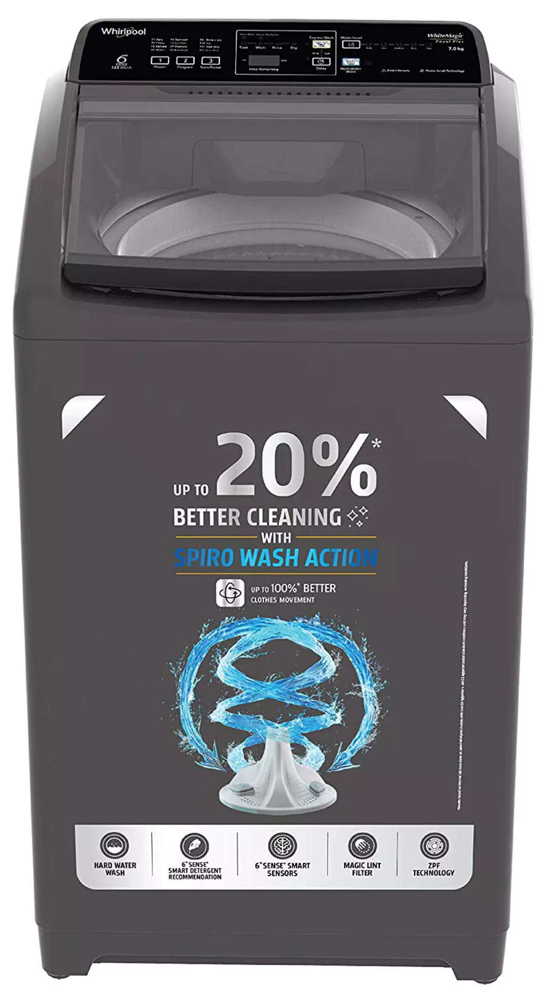 Whirlpool 7 Kg 5 Star Royal Plus Fully-Automatic Top Loading Washing ...