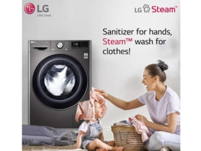 Give your clothes Germ-free wash with LG Steam Technology