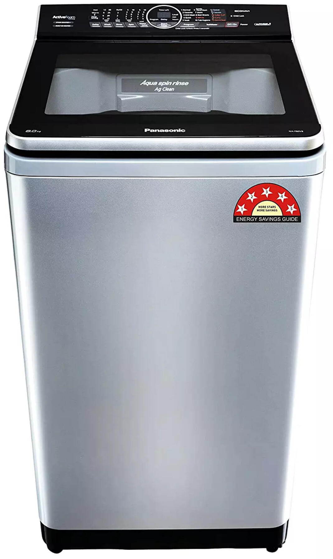 Panasonic NA-F80V9LRB 8 Kg Fully Automatic Top Load Washing Machine Online at Best Prices in ...