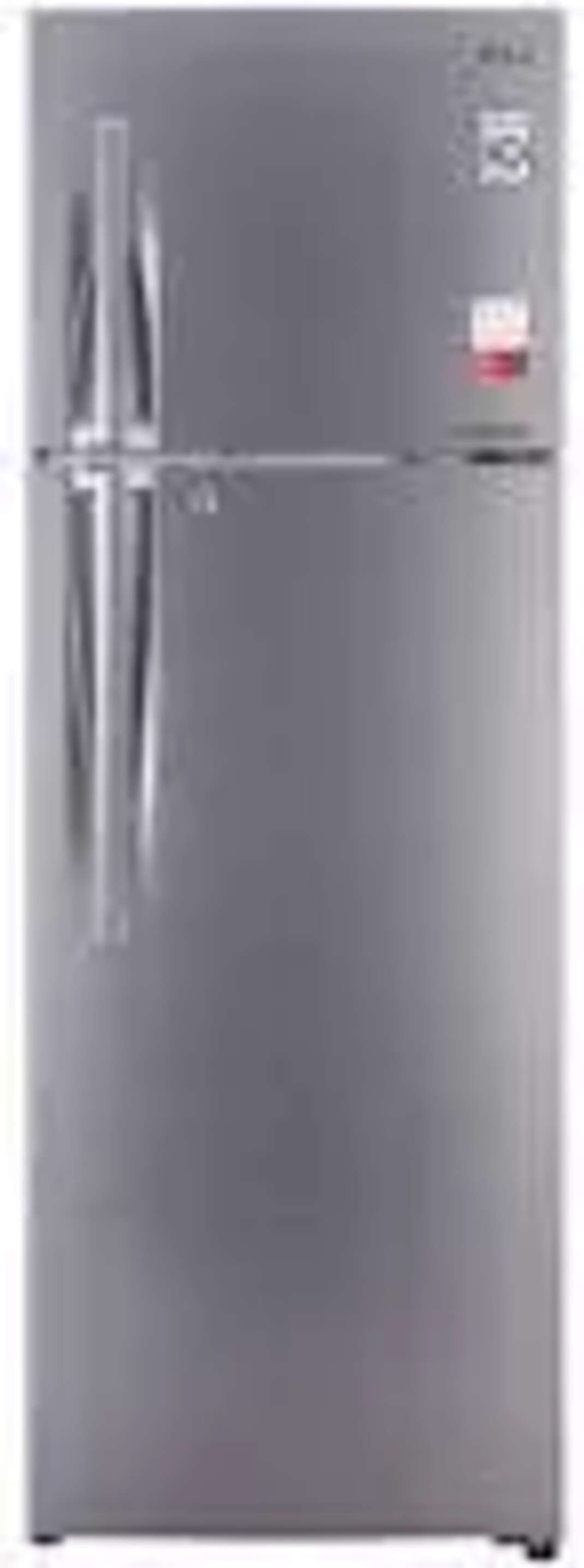 LG GLT372JPZN 335 Liters Convertible Plus Refrigerator (Shiny Steel ...