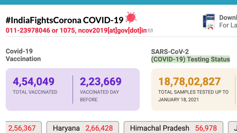 COVID-19 vaccination tracker launched; Now you can check daily vaccine ...
