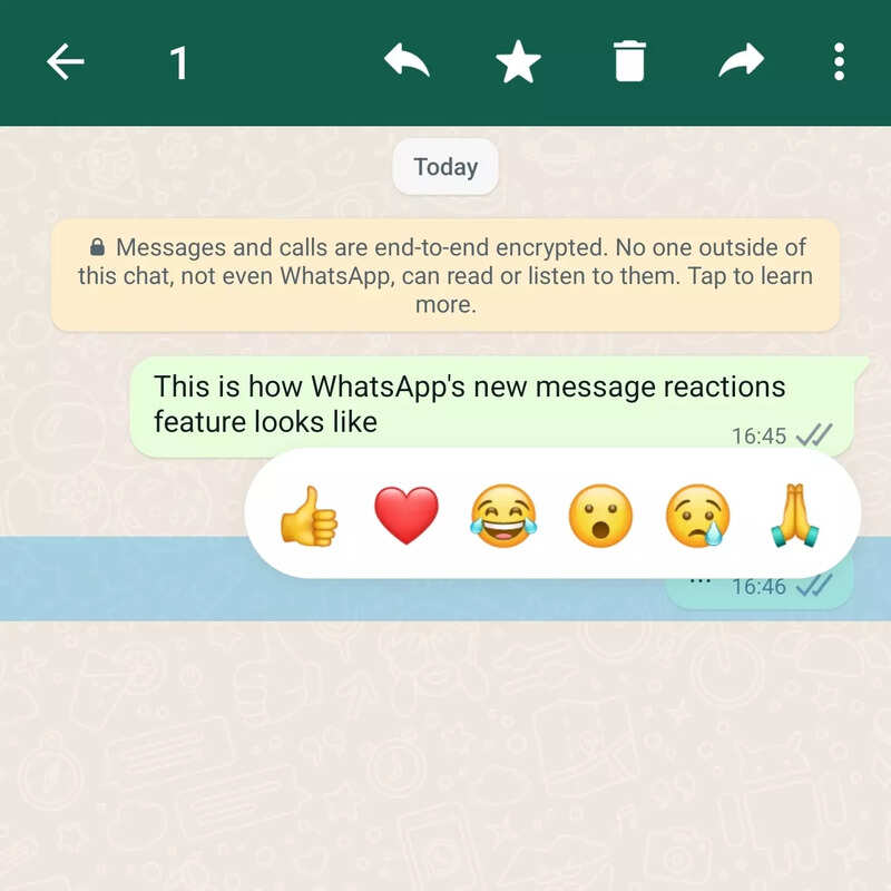 Whatsapp Reactions: How to react to WhatsApp messages with emojis