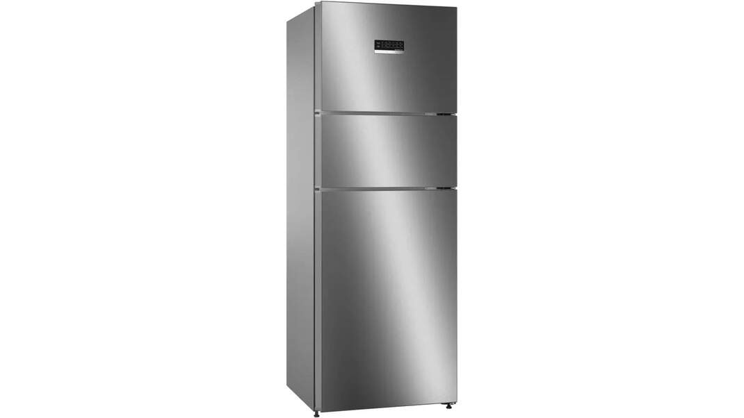 Compare BOSCH Triple Door 364 Litres 3 Star Refrigerator Silver ...