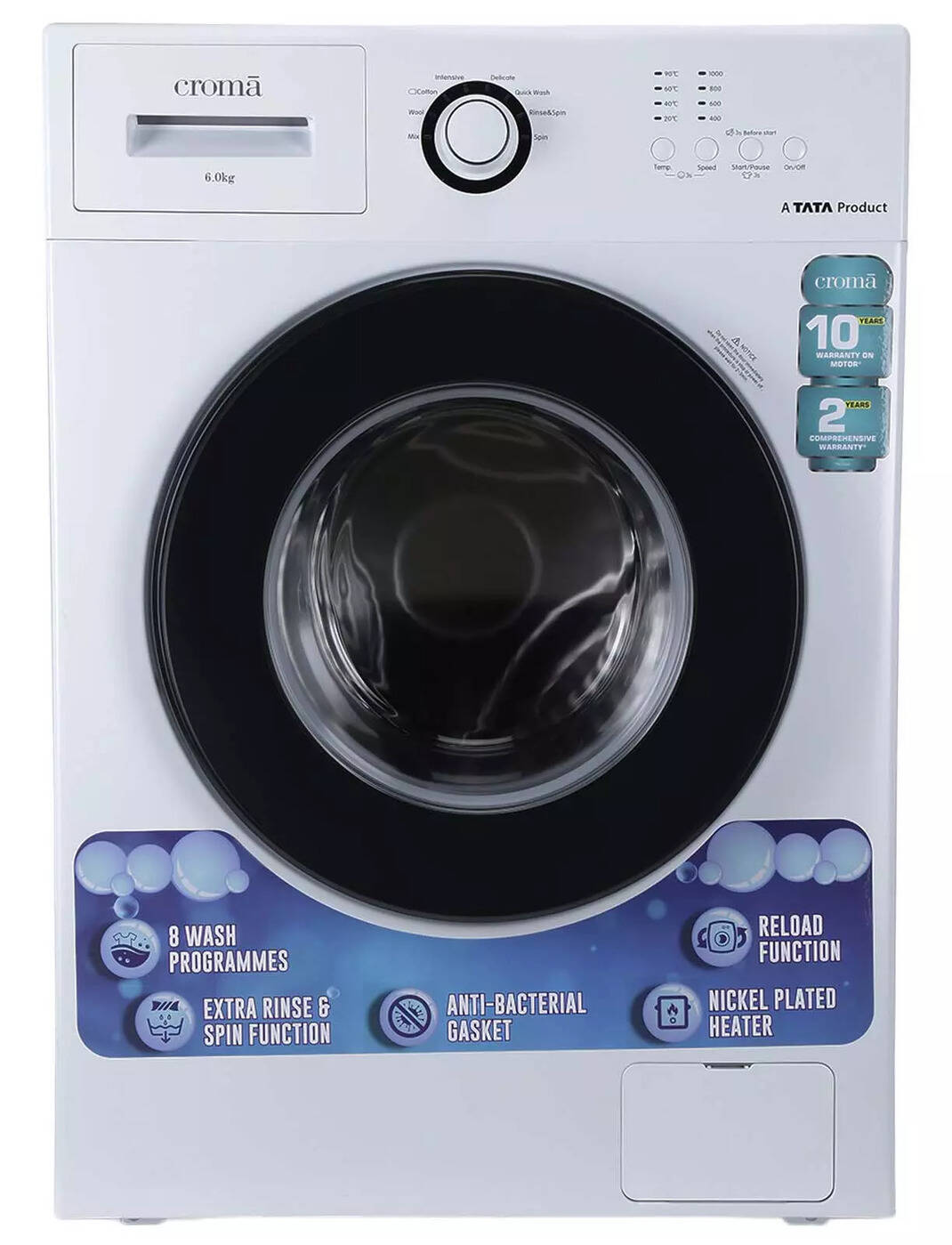 Croma CRAW0161 6 Kg Fully Automatic Front Load Washing Machine Online ...