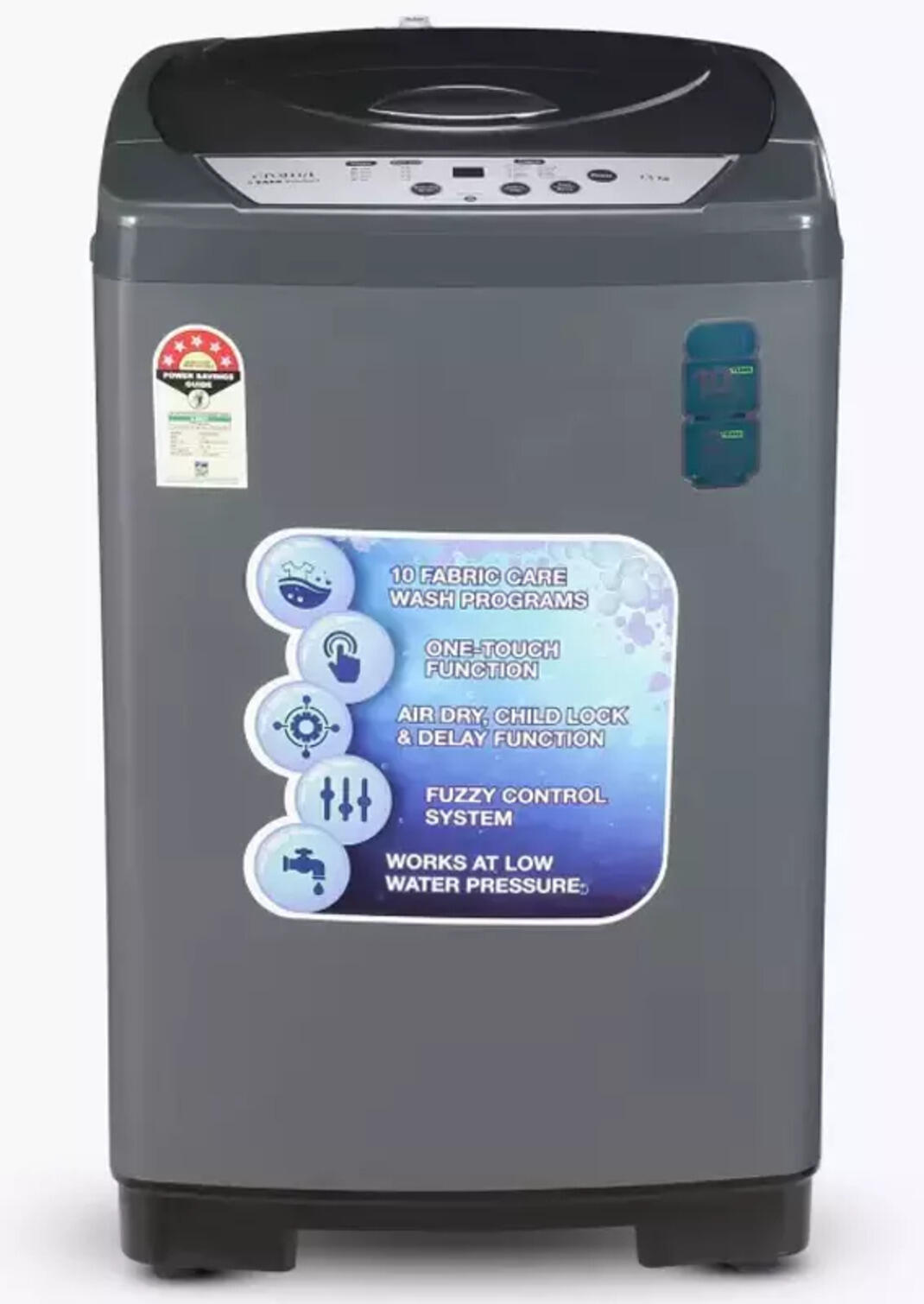 Croma CRLWMD702STL75 7.5 Kg Fully Automatic Top Load Washing Machine ...