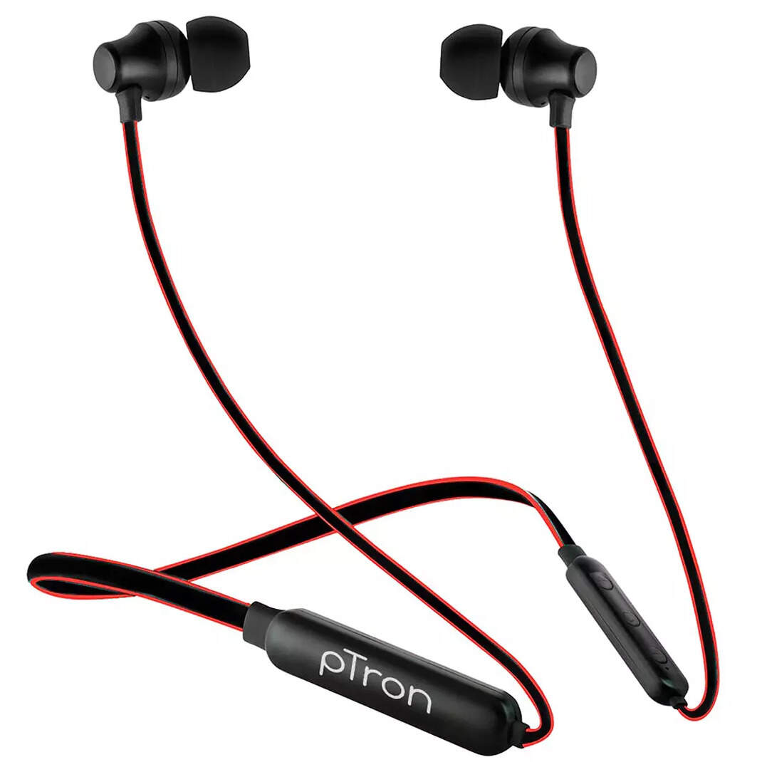 Compare pTron Tangent Lite Bluetooth 5.0 Wireless Headphones with Hi Fi Stereo Sound with Mic Black Red vs pTron Tangent Lite Bluetooth 5.0 Wireless Headphones with Hi Fi Stereo Sound with Mic Black Y...