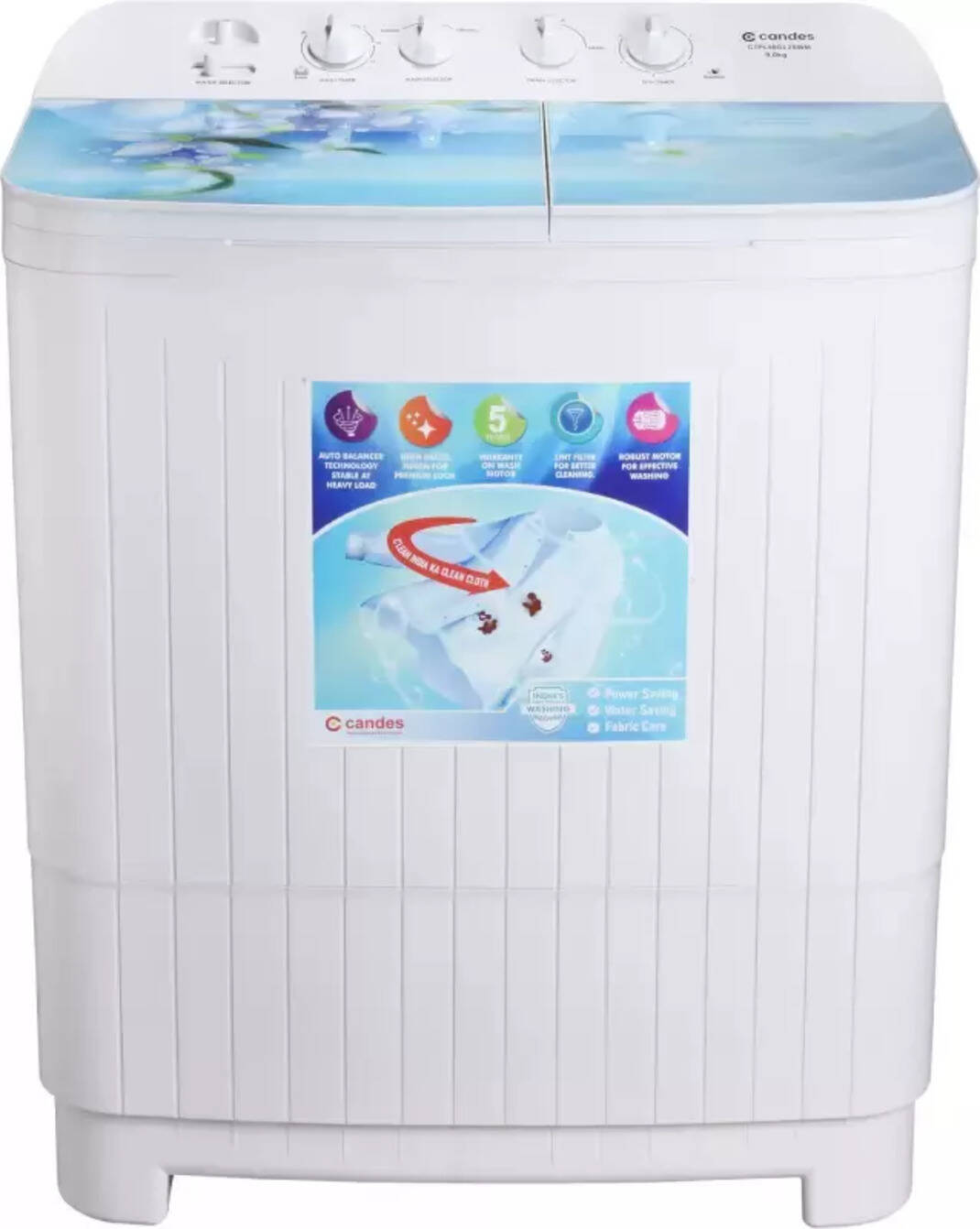Candes CTPL90GL2SWM 9 Kg Semi Automatic Top Load Washing Machine Online ...