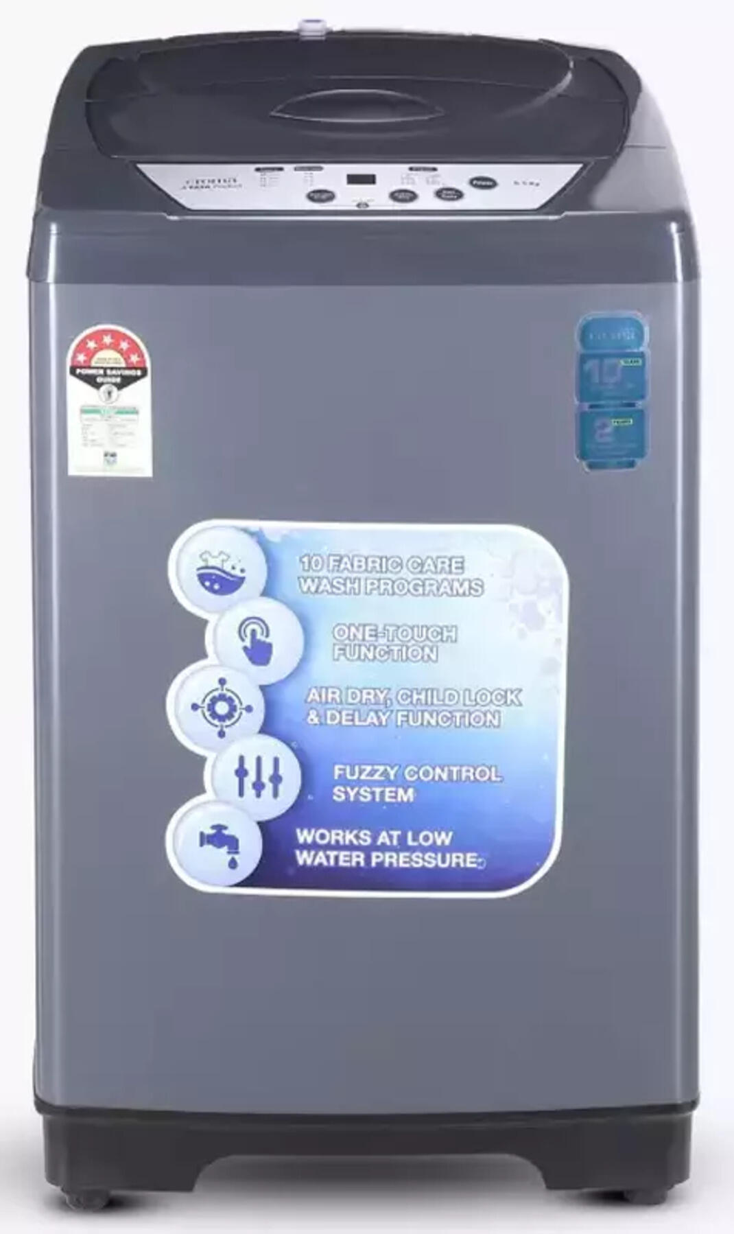 Croma CRLWMD701STL65 6.5 Kg Fully Automatic Top Load Washing Machine ...