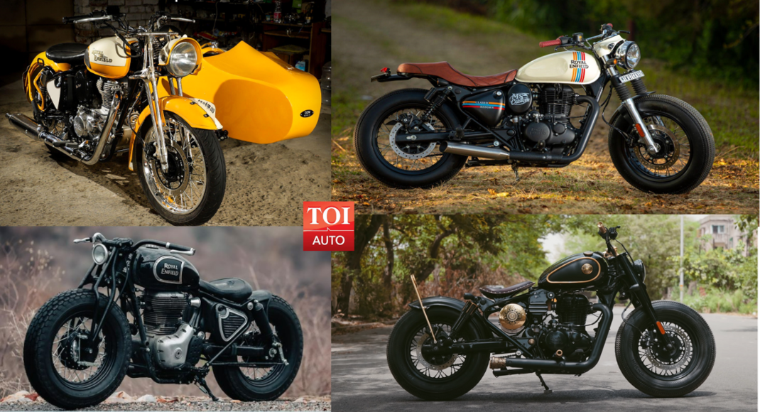 4 unique custom-built Classic 350 motorcycles showcased under Royal ...