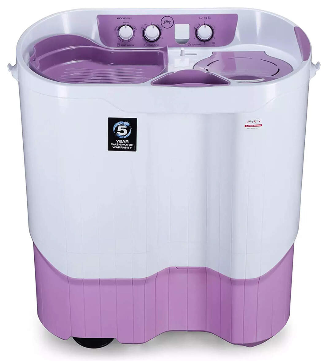 Compare Godrej WSEDGE PRO 90 5.0 PB3 M LISP Edge Pro 9 Kg 5 Star Semi ...