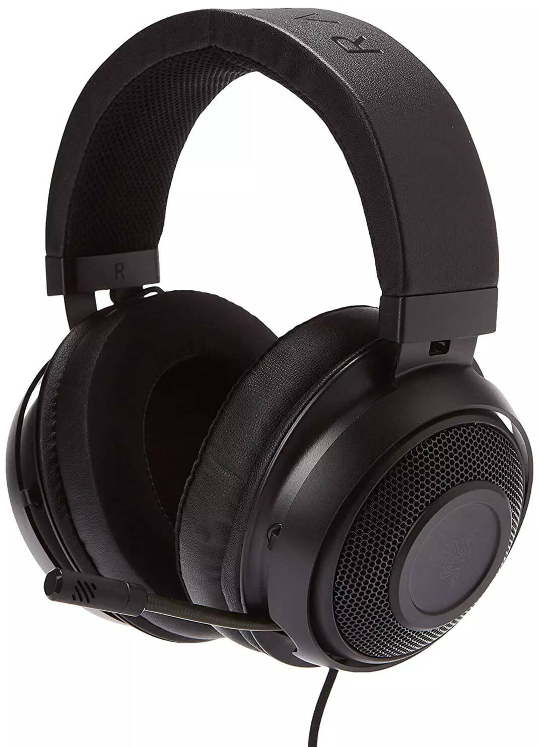 Compare Razer Kraken Over-Ear Wired Gaming Headset with Mic (Clear ...