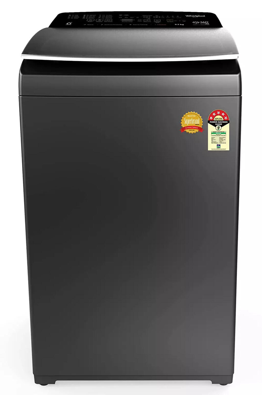 Whirlpool 360 BW PRO INV H 9.5 Graphite 9.5 Kg 5 Star Inverter Fully ...
