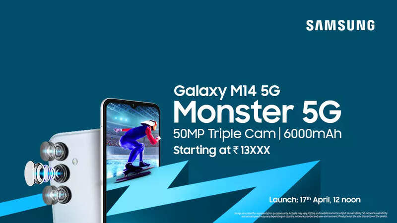Samsung's latest monster - the Galaxy M14 5G, is launching on April 17 ...