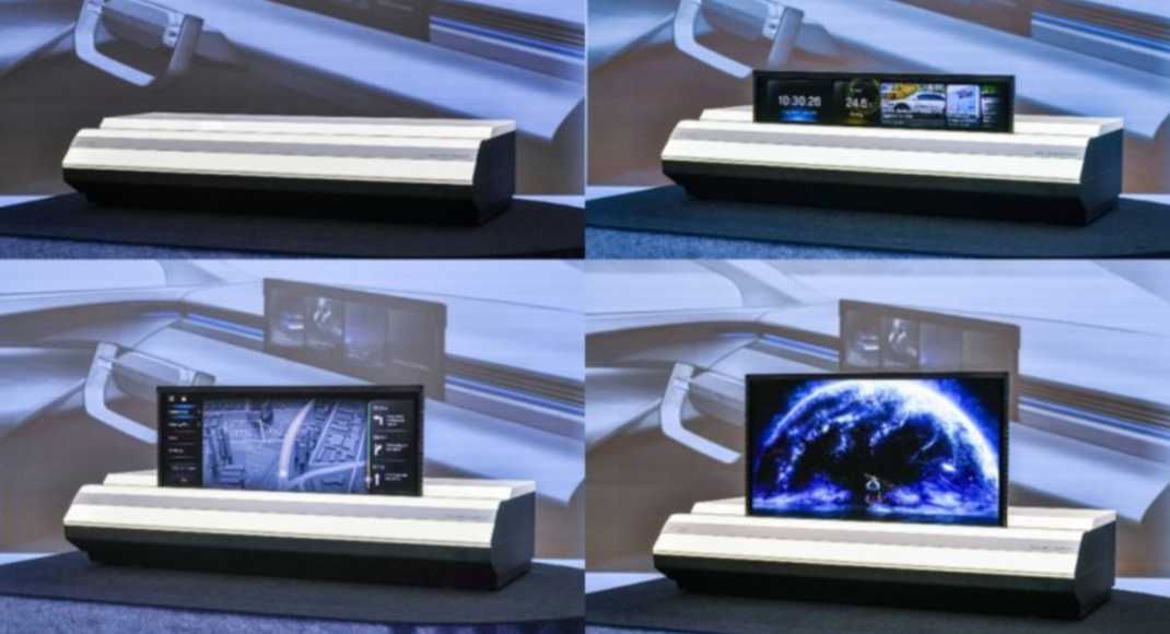 World's 1st rollable display for cars developed by Hyundai Mobis in ...