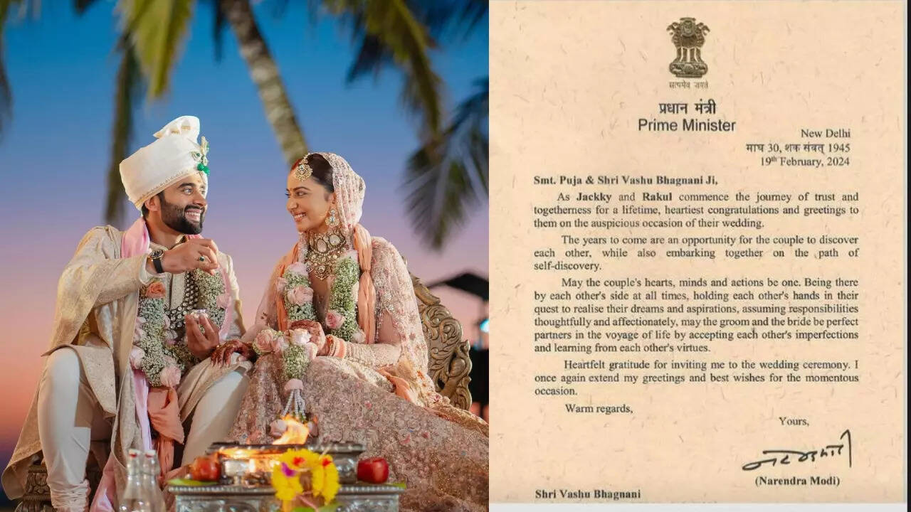 Narendra Modi Marriage PM Modi Congratulates Newlyweds Rakul Preet