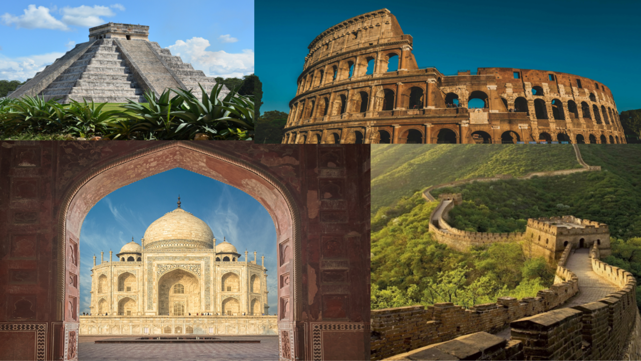 Wonders Of The World Collage