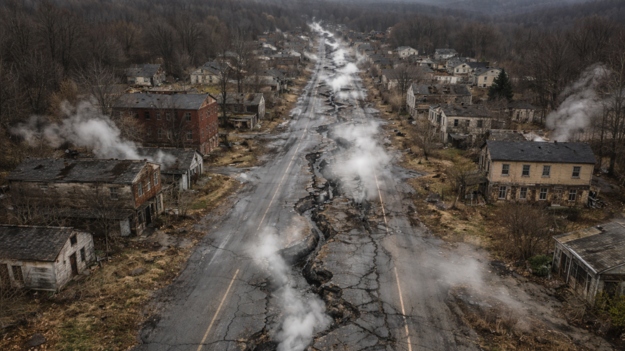 Town On Fire In America